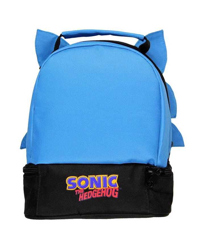 Sonic The Hedgehog Lunch Bag Big Face Dual Compartment Lunch Box Kit ...