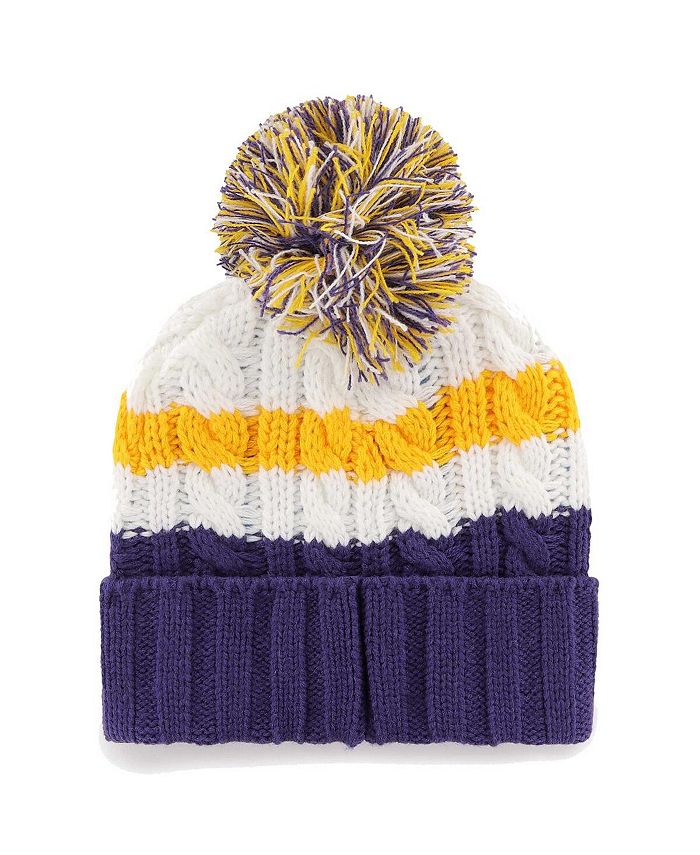 '47 Brand Women's White Minnesota Vikings Ashfield Cuffed Knit Hat with ...