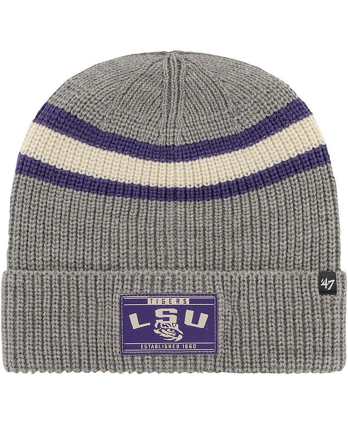 '47 Brand Men's Charcoal LSU Tigers Penobscot Cuffed Knit Hat - Macy's