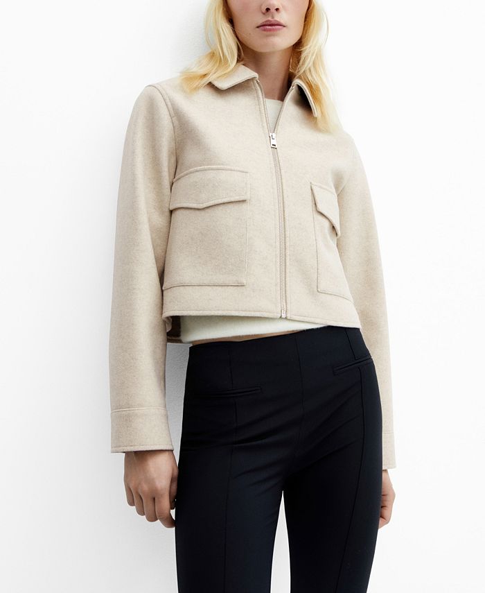 MANGO Women's Flap Pocket Jacket - Macy's