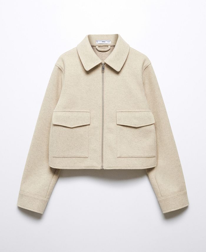 MANGO Women's Flap Pocket Jacket - Macy's