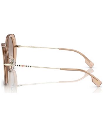 Burberry Women's Eugenie Low Bridge Fit Sunglasses, Mirror Gradient ...