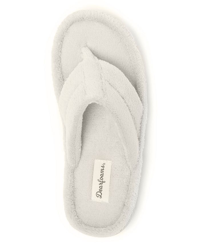 Dearfoams Women's Wrenley Terry Thong Slippers - Macy's