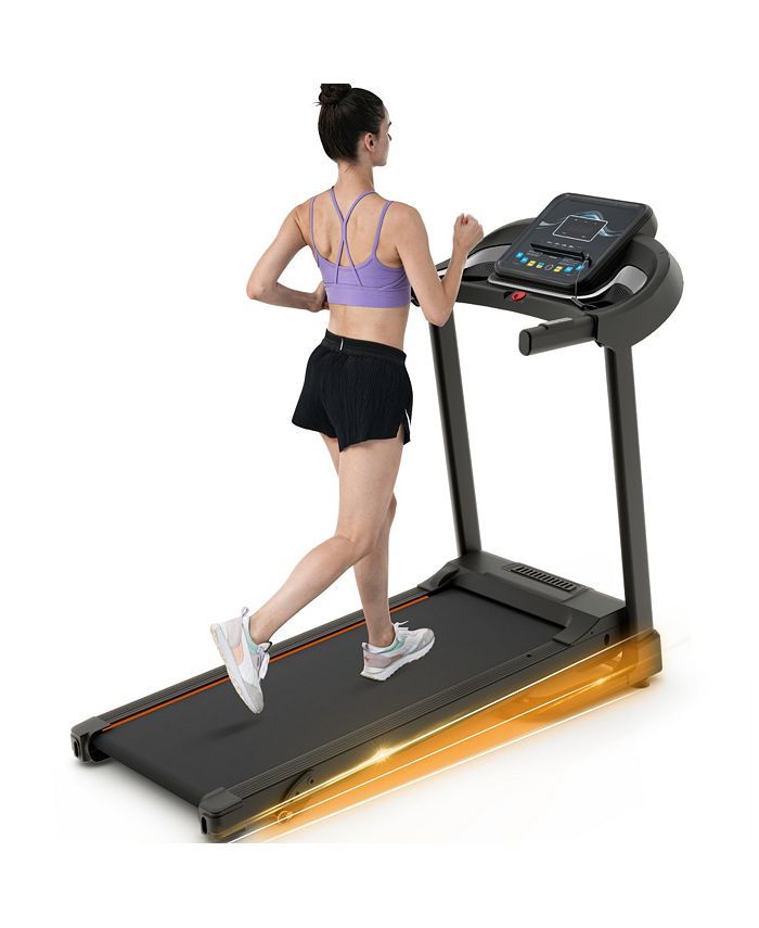Simplie Fun Compact Easy Folding Treadmill Motorized Running Jogging ...