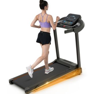 Simplie Fun Compact Easy Folding Treadmill Motorized Running Jogging ...