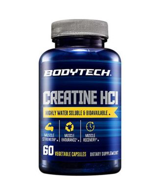 Creatine HCL - Highly Water Soluble & Bioavailable (60 Vegetable ...