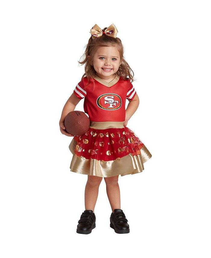 Jerry Leigh Girls Toddler Scarlet San Francisco 49ers Tutu Tailgate ...