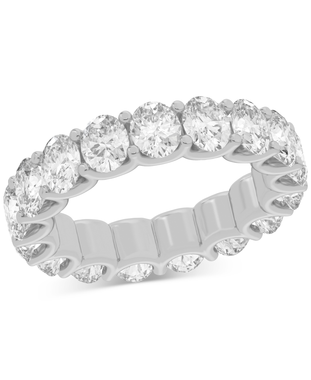 Click here for Diamond Oval-Cut Eternity Band (5 ct. t.w.) in Pla... prices