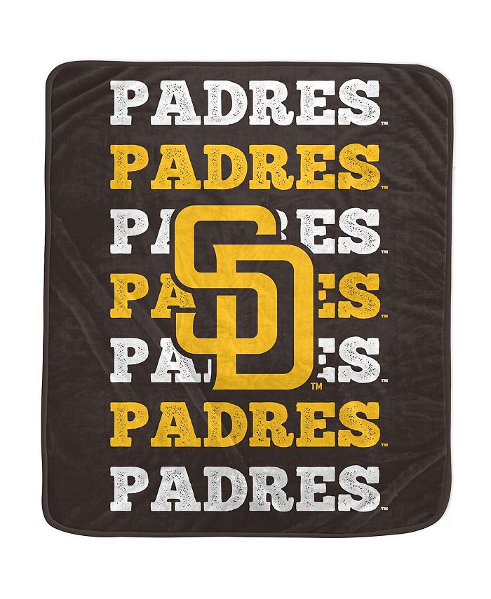 Pegasus Home Fashions San Diego Padres 60'' x 70'' Logo Wordmark Plush ...
