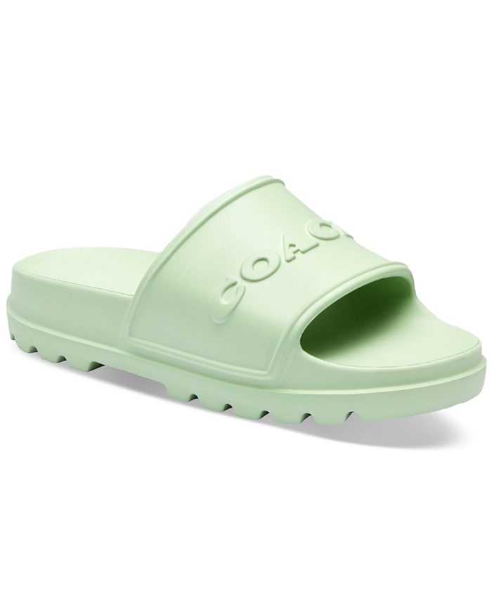 COACH Women's Jesse Pool Slide Sandals - Macy's