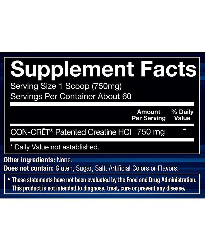 BodyTech Creatine HCL Powder - Highly Water Soluble & Bioavailable ...