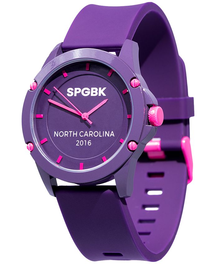 SPGBK Watches Unisex Montclair Royal Purple Silicone Band Watch 44mm ...