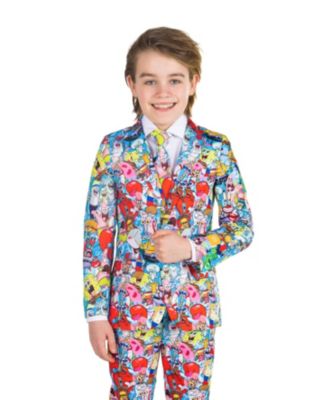 OppoSuits Toddler and Little Boys SpongeBob Frenzy Slim Fit Suit Set ...