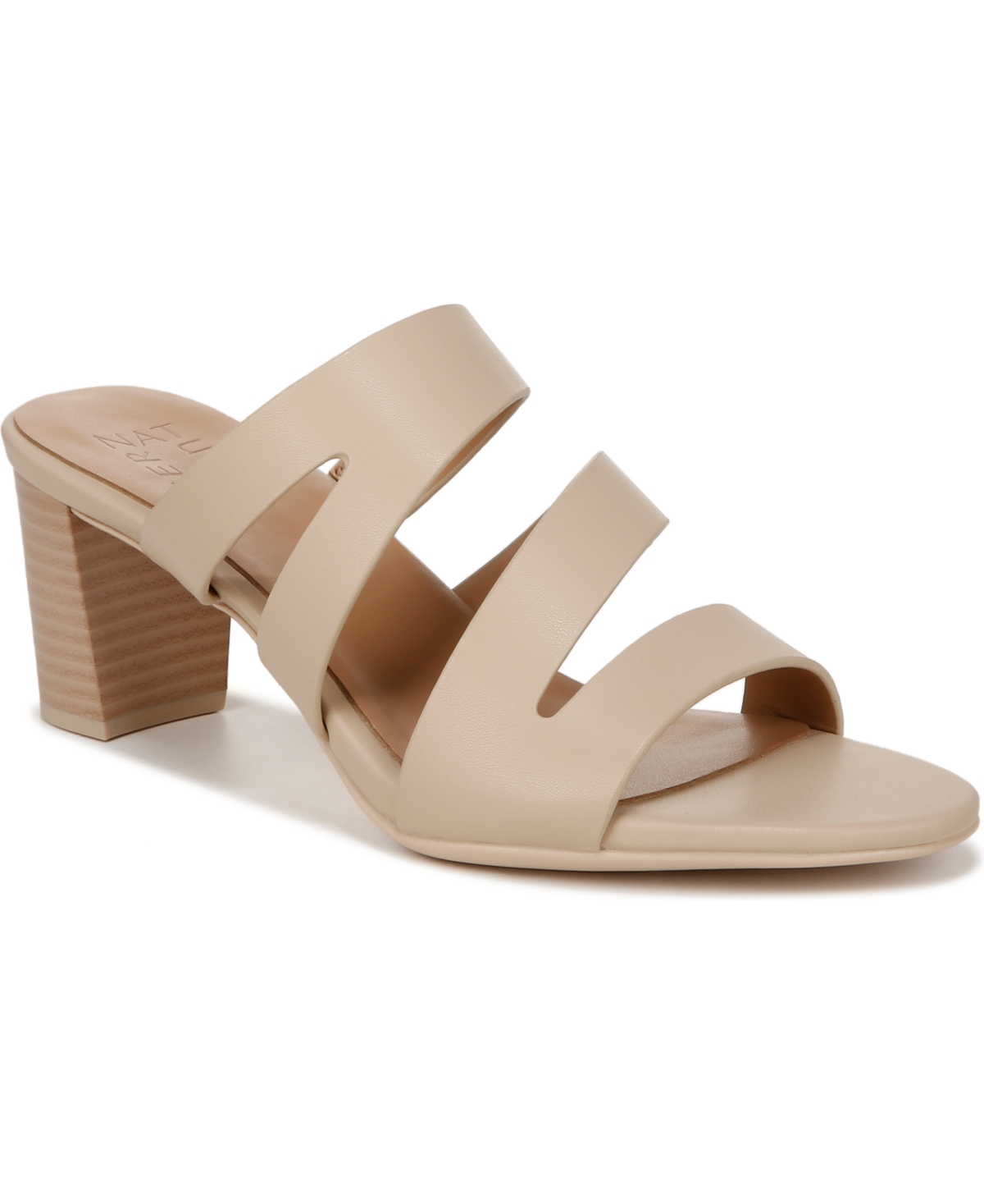 Click here for Naturalizer Beaming Mid-Heel Sandals - Coastal Tan... prices