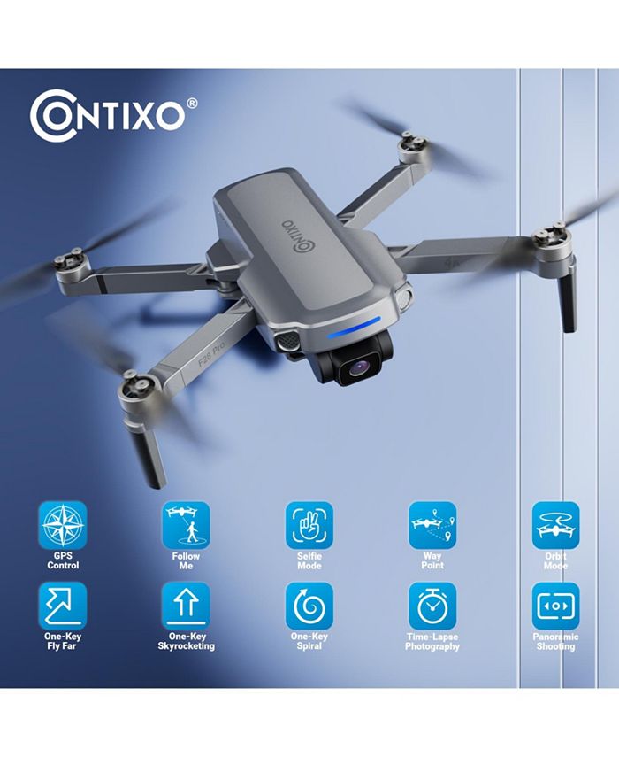 Contixo F28 Pro Foldable GPS Drone - 4K FHD Camera w GPS Control ...