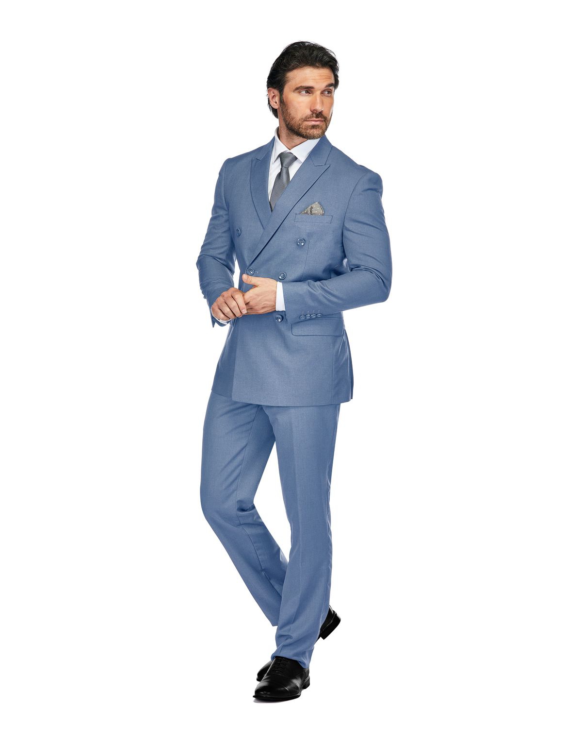 Click here for Gino Vitale Mens Slim Fit 2-Piece Double Breasted... prices