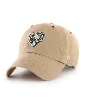 Men's '47 Brand Khaki Chicago Bears Overton Clean Up Adjustable Hat ...