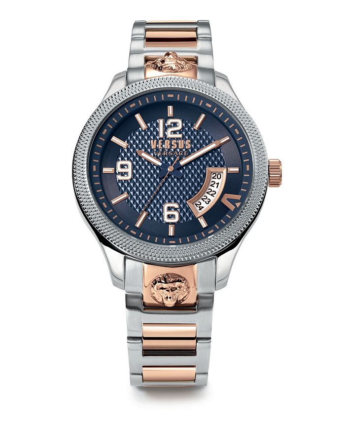 Versus Versace Men's Reale Three Hand Date Two-Tone Stainless Steel ...