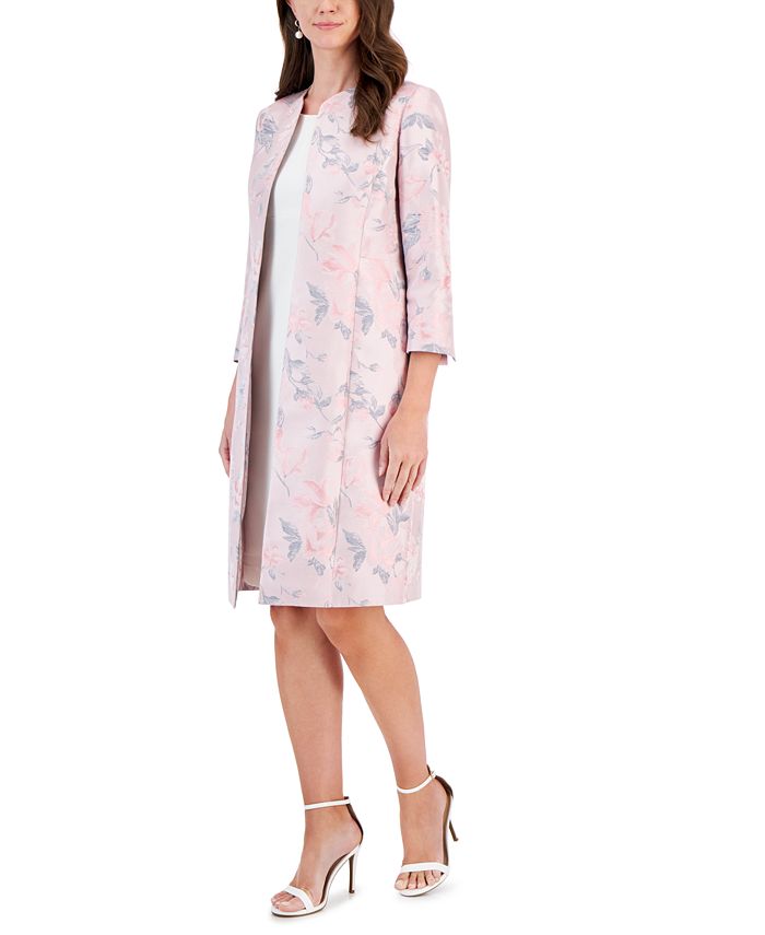 Kasper Women's Floral Jacquard Topper Jacket - Macy's