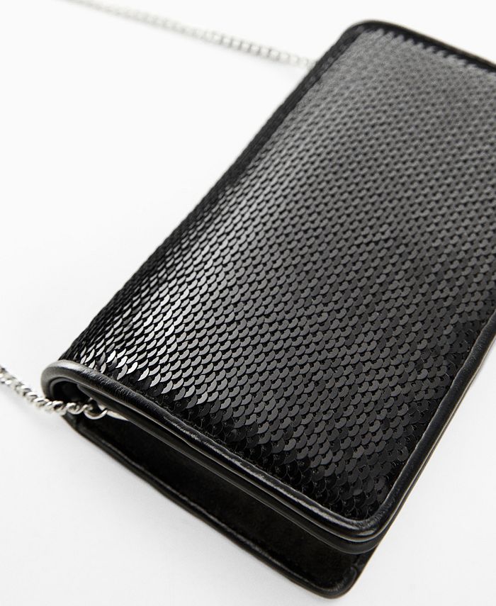 MANGO Women's Sequined Chain Bag - Macy's
