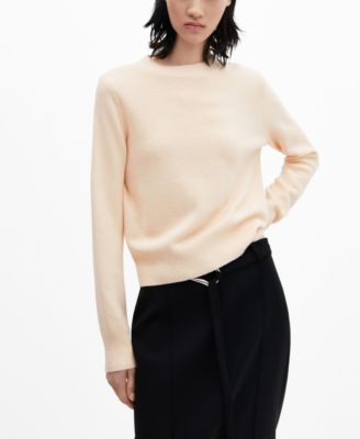 MANGO Women's Round-Neck Knitted Sweater - Macy's