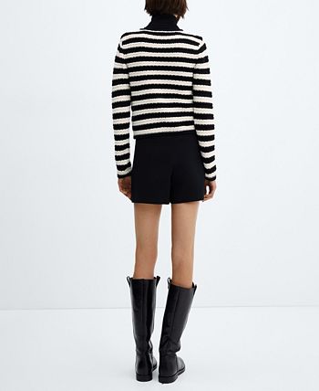 MANGO Women's Jewel Buttons Striped Cardigan - Macy's