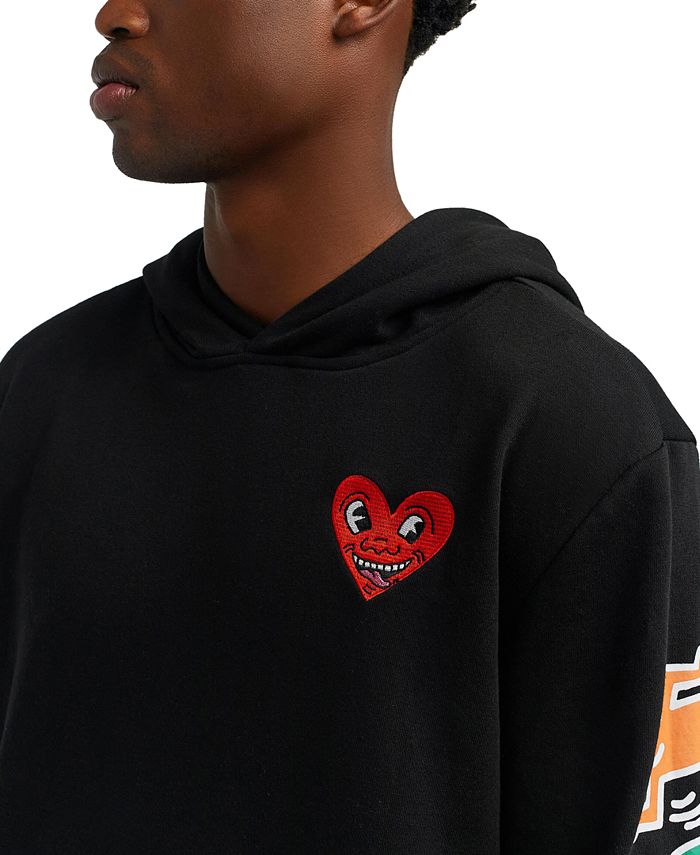 Reason Men's Keith Haring Heart Pullover Hoodie - Macy's