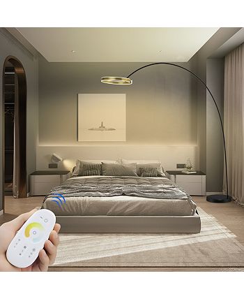 FC Design LED Dimmable Large 81 inches Adjustable Arched Floor Lamp ...