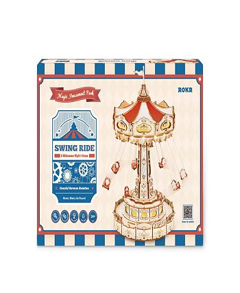 Flash Popup DIY 3D Electro Mechanical Puzzle - Swing Ride 289 Pcs - Macy's
