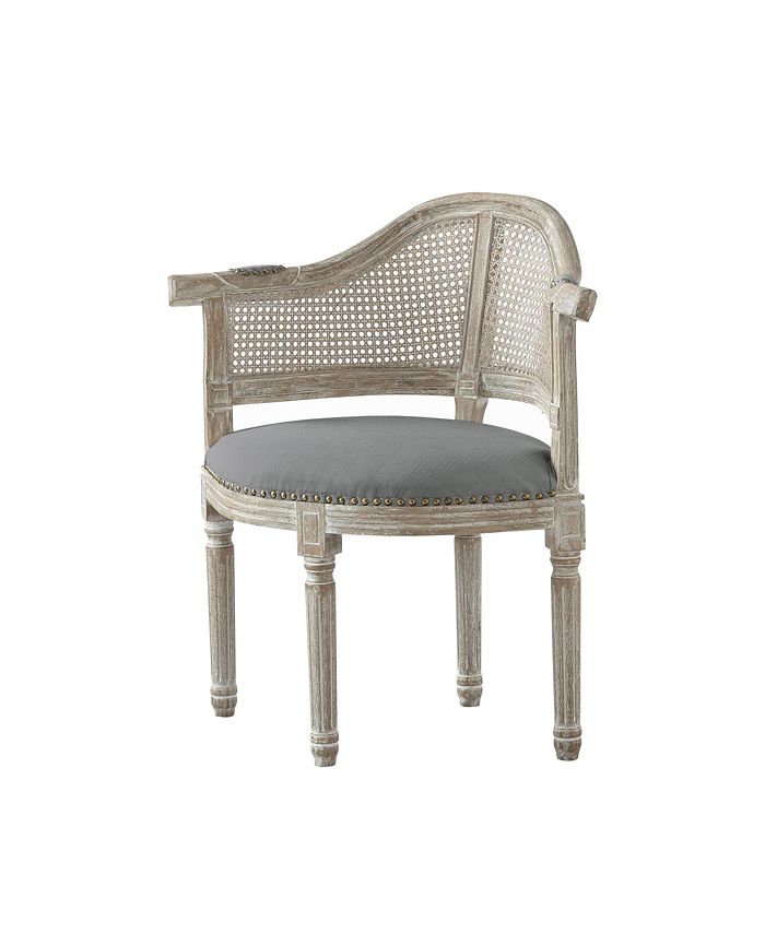 Rustic Manor Edmond Linen Accent Chair - Macy's