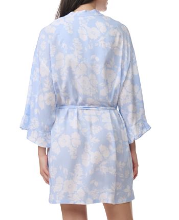 Splendid Women's Printed Ruffled 3/4-Sleeve Robe - Macy's
