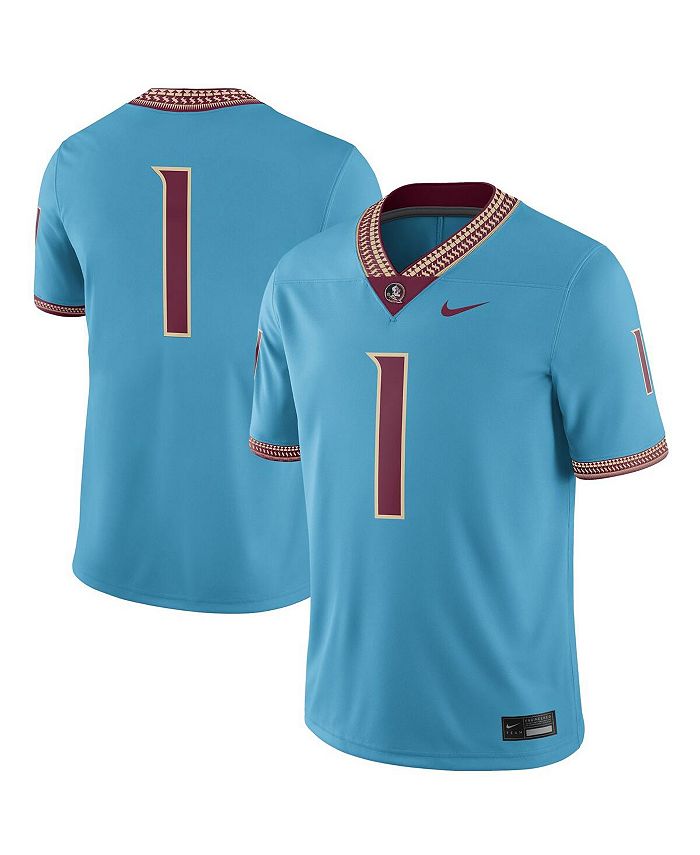 Nike Men's #1 Turquoise Florida State Seminoles Heritage Game Jersey ...