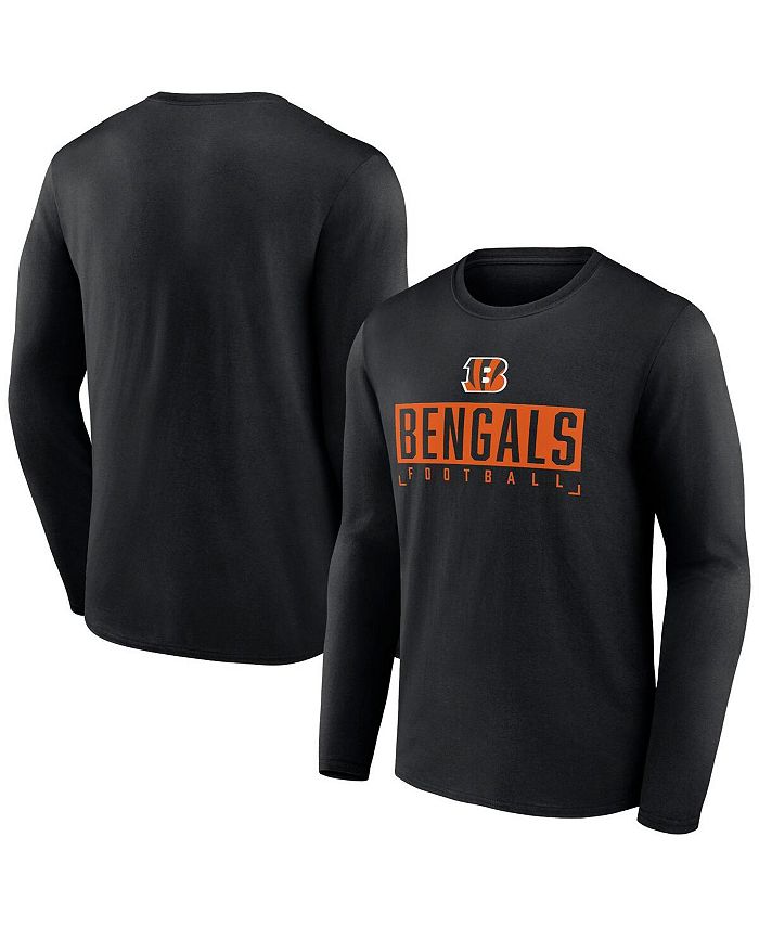 Fanatics Men's Black Cincinnati Bengals Big and Tall Wordmark Long ...