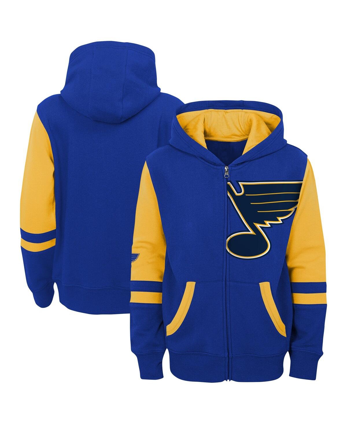 Click here for Big Boys Blue St. Louis Blues Face Off Color Block... prices