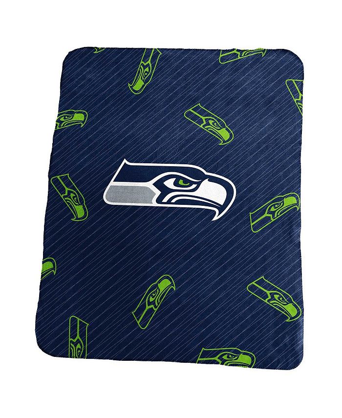 Logo Brands Seattle Seahawks 50" x 60" Repeating Logo Classic Plush ...