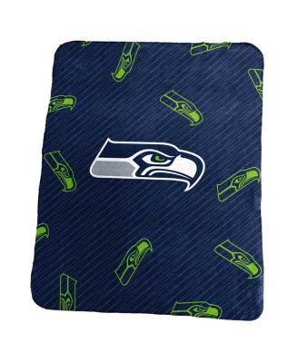Seattle Seahawks 50" x 60" Repeating Logo Classic Plush Throw Blanket ...
