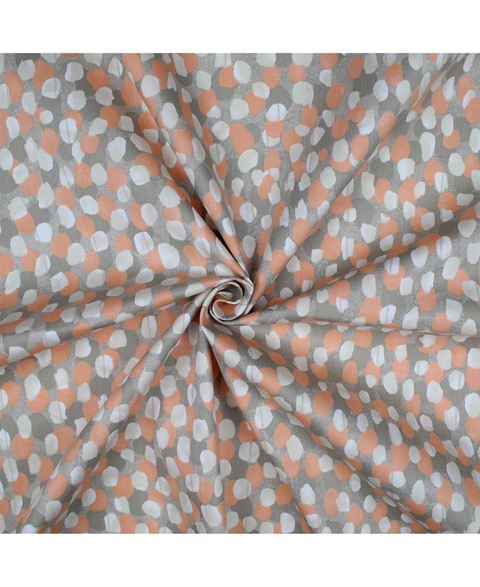 6ix Tailors Fine Linens Laight Prairie Peach Pinch Pleat Drapery Panel ...