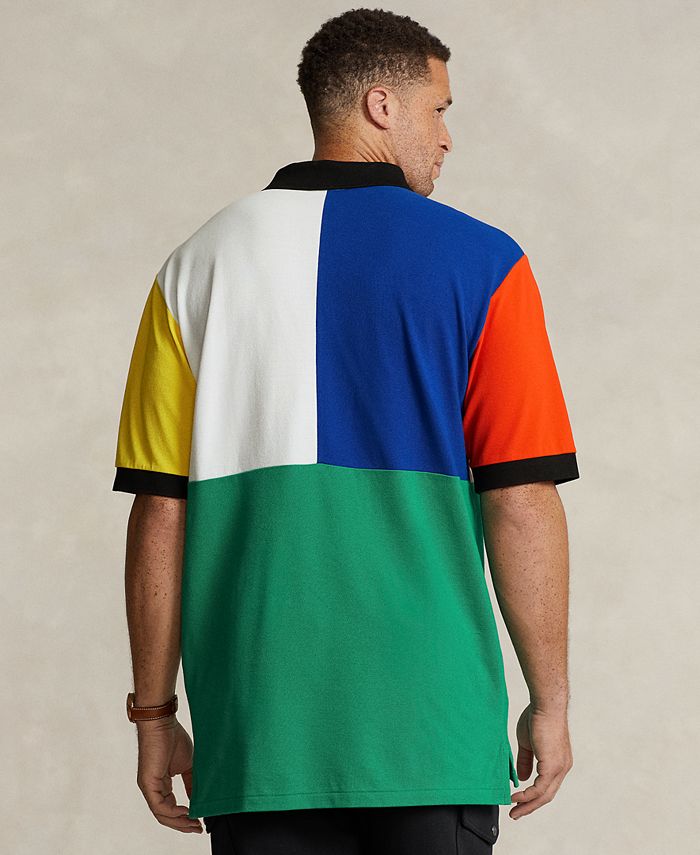 Polo Ralph Lauren Men's Big & Tall Colorblocked Polo Shirt - Macy's