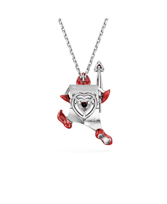 Swarovski Playing Card, Red, Rhodium Plated Alice In Wonderland Pendant ...
