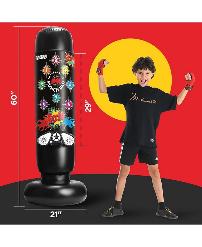 Play22usa Boxing Bag - Interactive Punching Bag for Kids with ...
