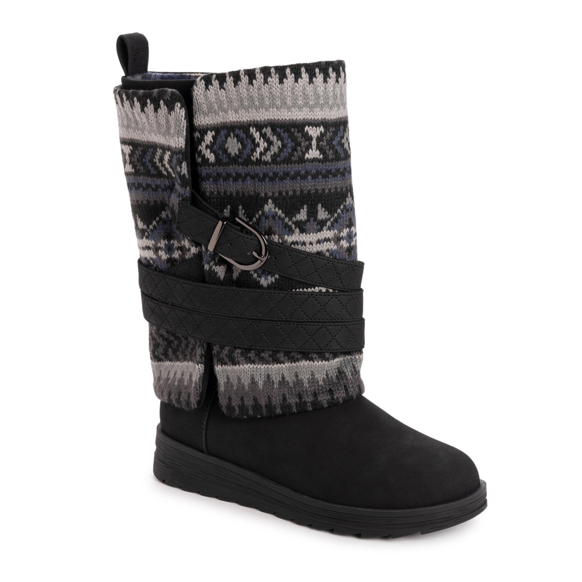 Click here for Muk Luks Womens Natalie Nikki Boots - Ebony multi prices