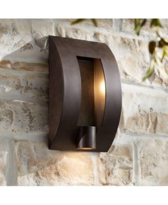 Framed Slate 16" High Modern Outdoor Wall Light Fixture Mount Porch ...