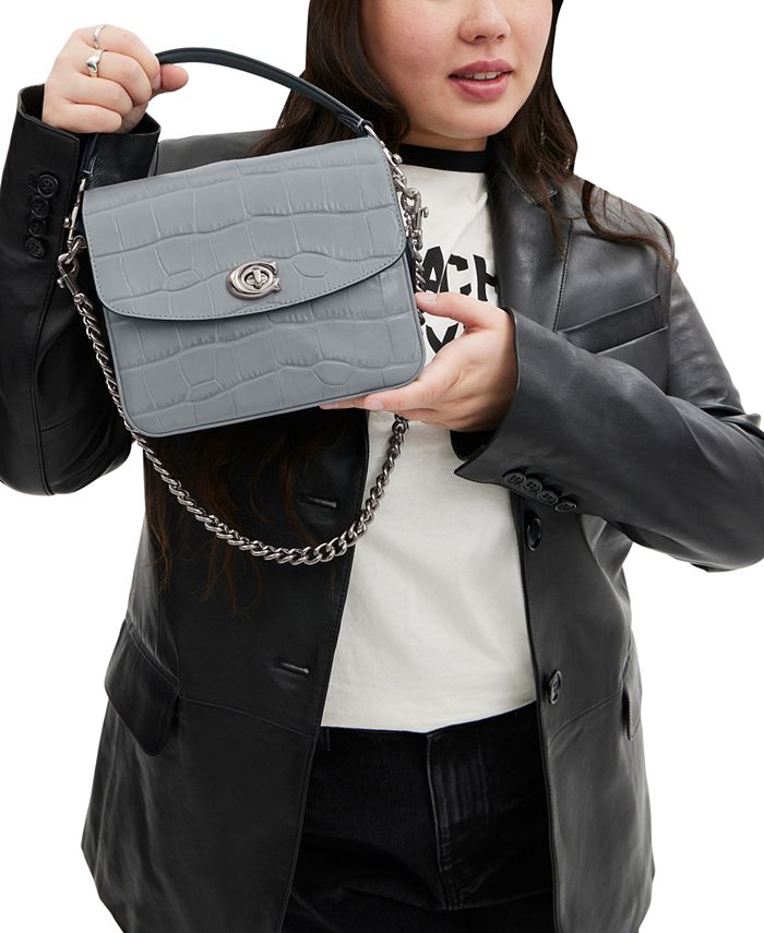 COACH Embossed Croc Leather Cassie Crossbody 19 - Macy's