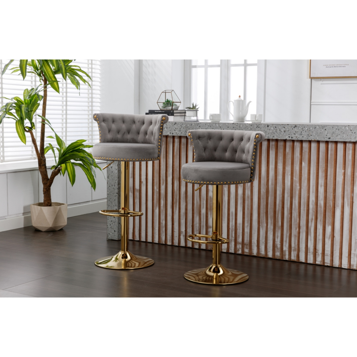 Click here for Simplie Fun Adjustable Swivel Bar Stools Set for K... prices