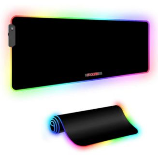 5 Core Large Mouse Pad Computer Mouse Mat with RGB Light Anti-Slip ...
