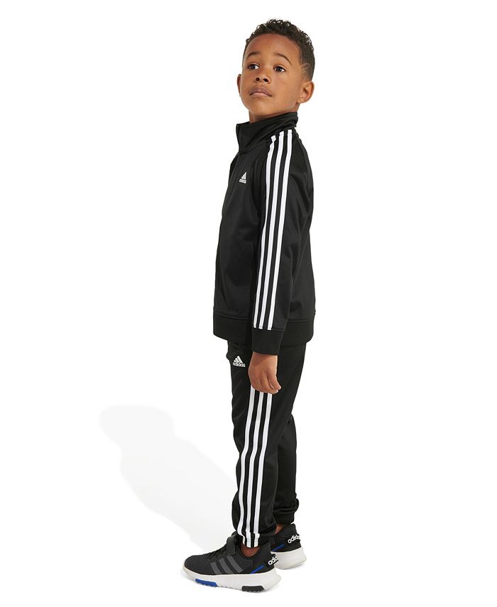 adidas Little Boys Tricot Jacket and Jogger Pants, 2-Piece Set - Macy's