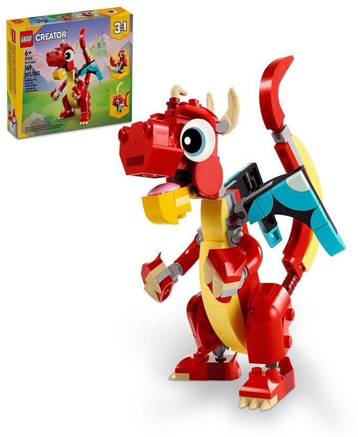 LEGO® Creator 31145 Red Dragon Toy Building Set - Macy's