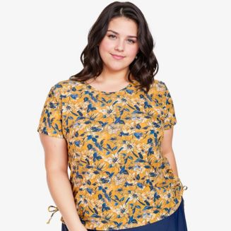 Plus Size Adele Short Sleeved Swim Top & Swim Bottoms/Bras - Macy's