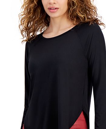 ID Ideology Women's Performance Long-Sleeve Top, Created for Macy's ...