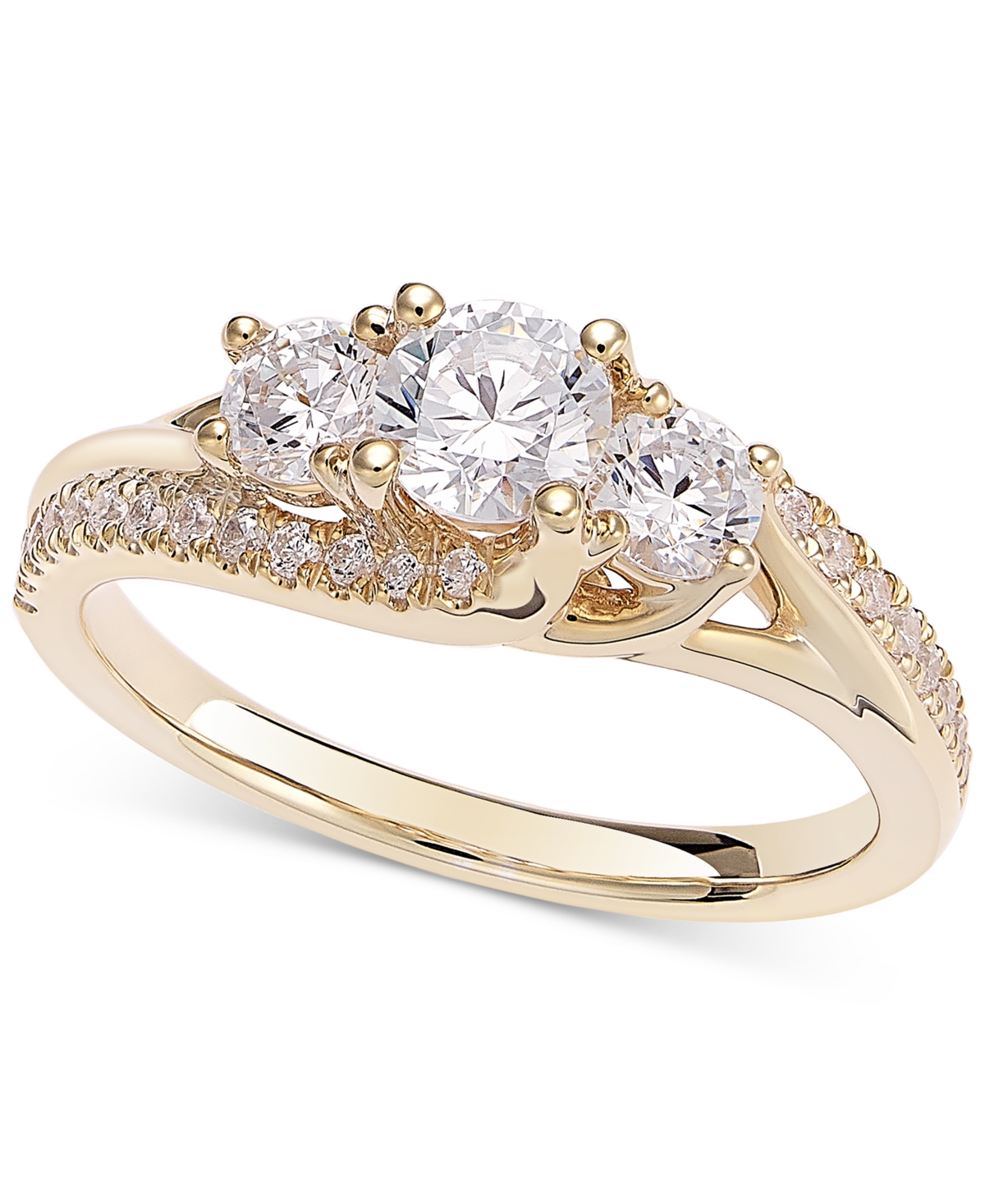 Click here for Diamond Three Stone Engagement Ring (1 ct. t.w.) i... prices